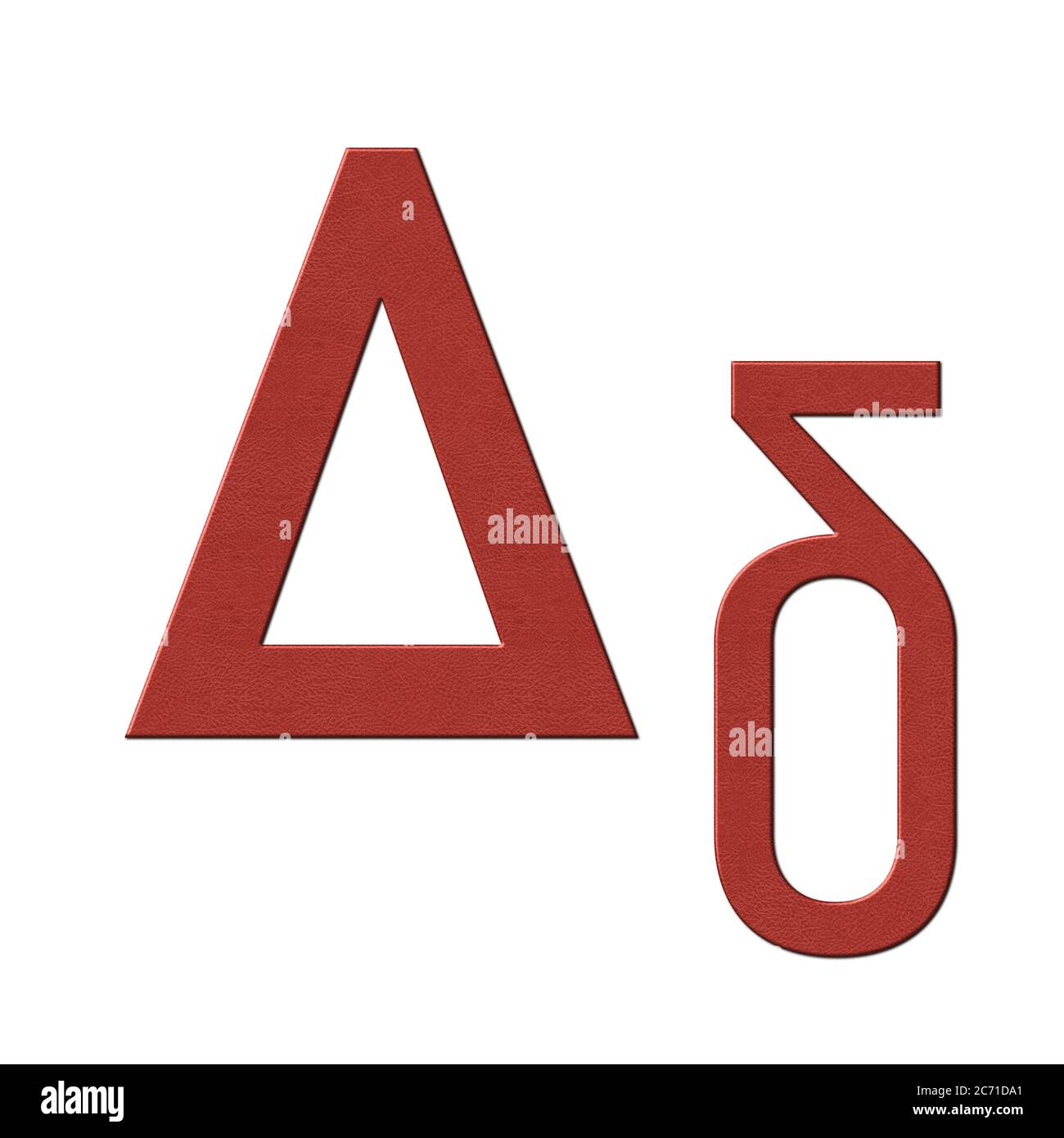 Simbolo delta greco Immagini senza sfondo e Foto Stock ritagliate - Alamy