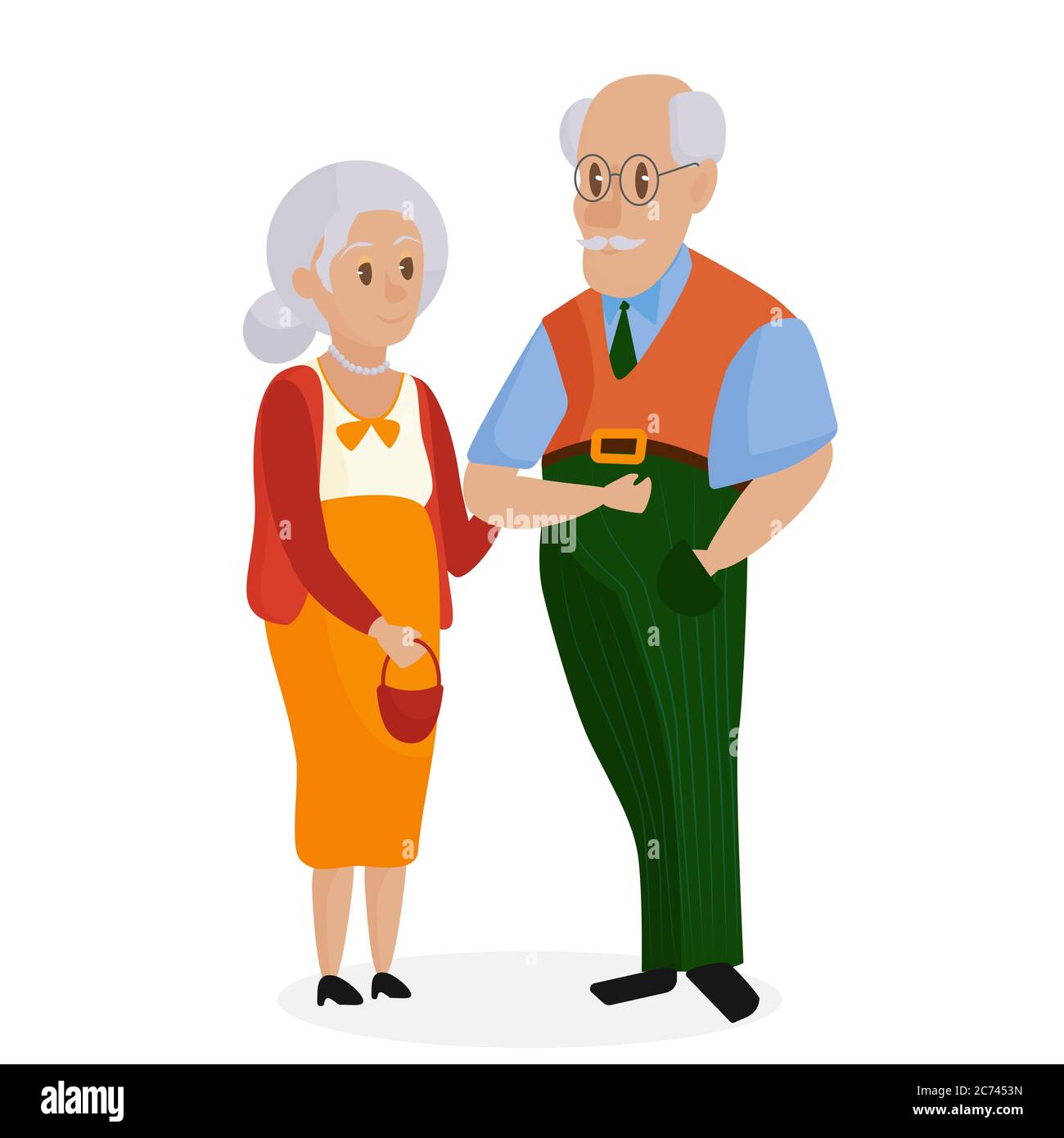 Senior cane cartoon illustration Immagini Vettoriali Stock - Alamy