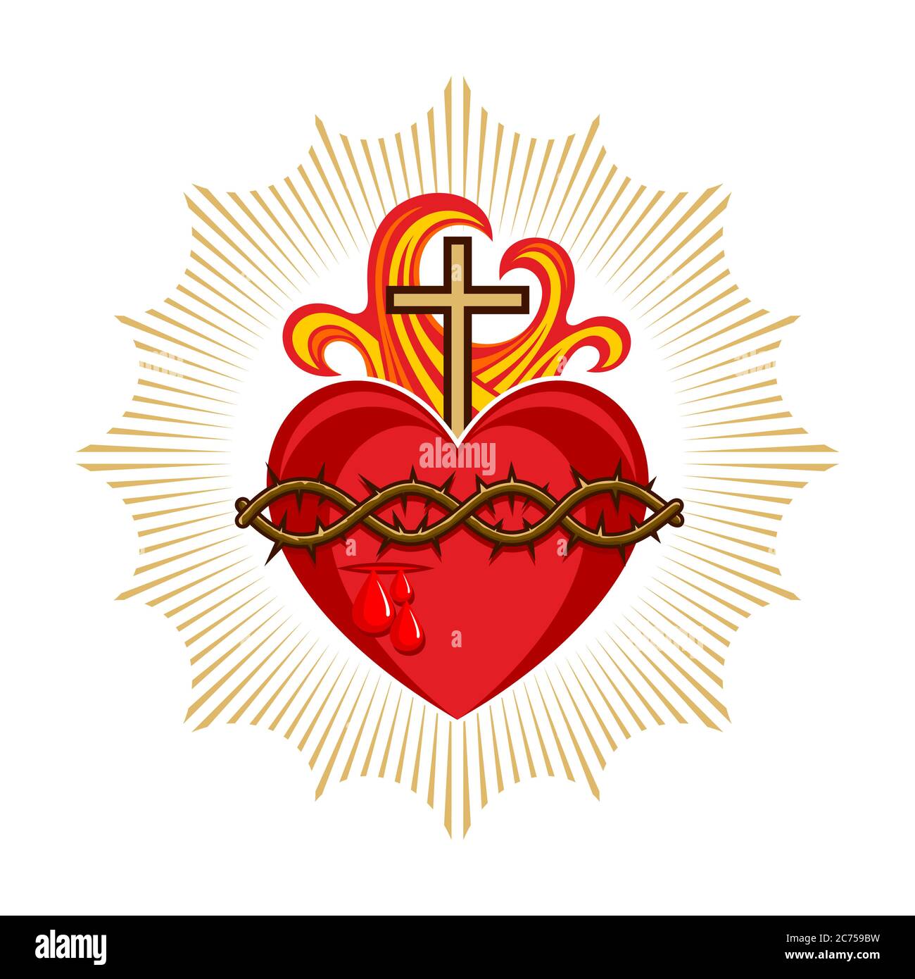 Sacro cuore di gesù Immagini senza sfondo e Foto Stock ritagliate - Alamy