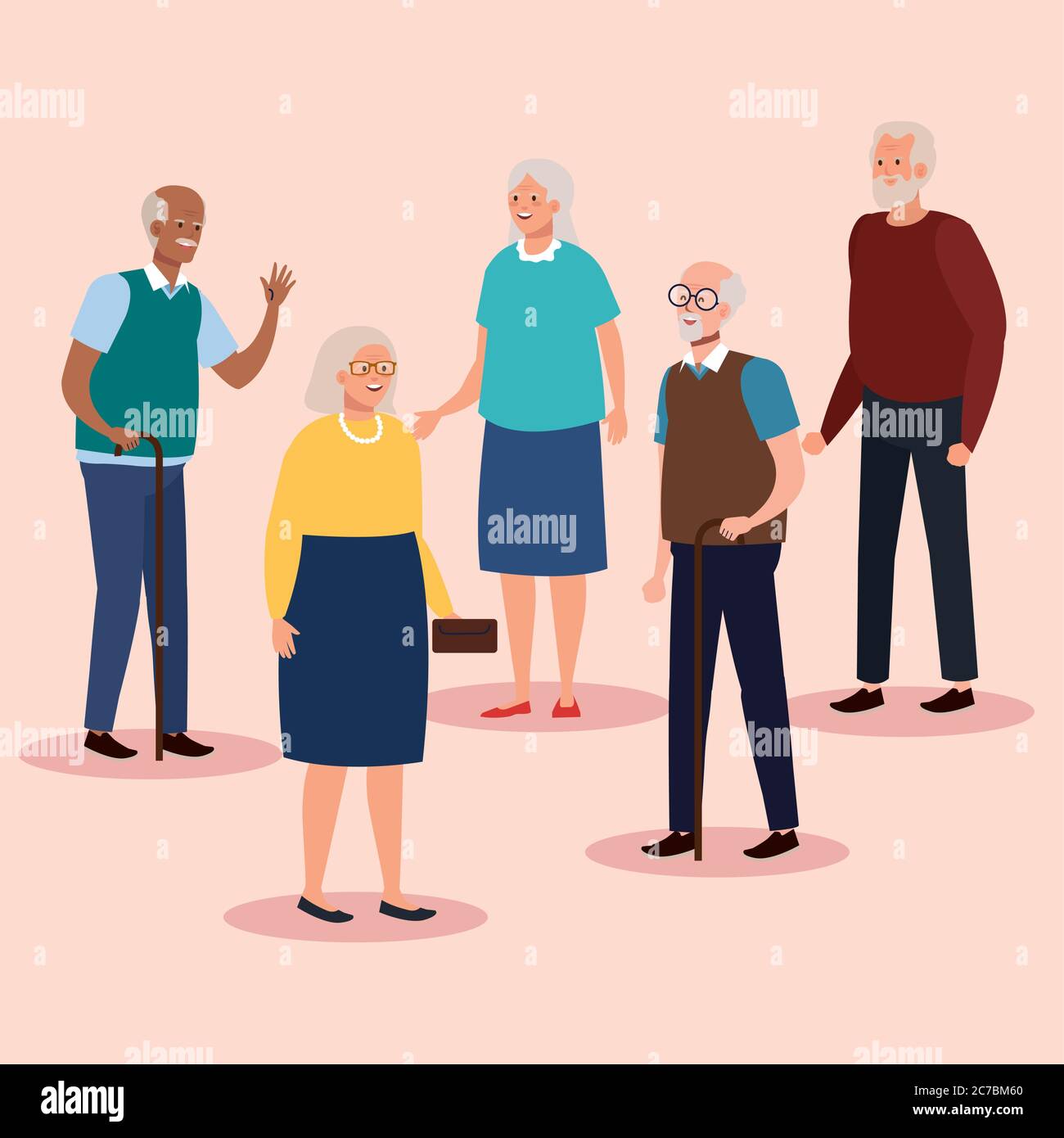 Disegno delle nonne Immagini Vettoriali Stock - Alamy