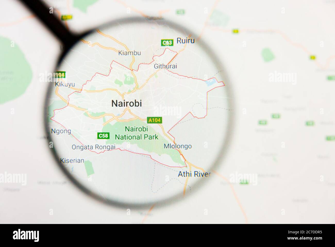 Mappa di nairobi immagini e fotografie stock ad alta risoluzione - Alamy