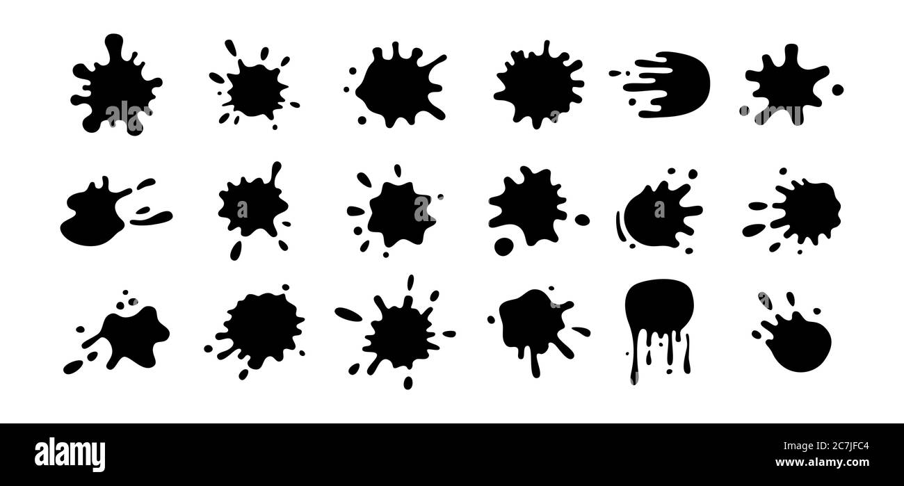 Blood splatter and cartoon Immagini Vettoriali Stock - Alamy