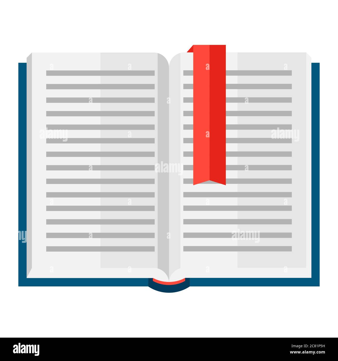 Libro aperto stilizzato Immagini Vettoriali Stock - Alamy