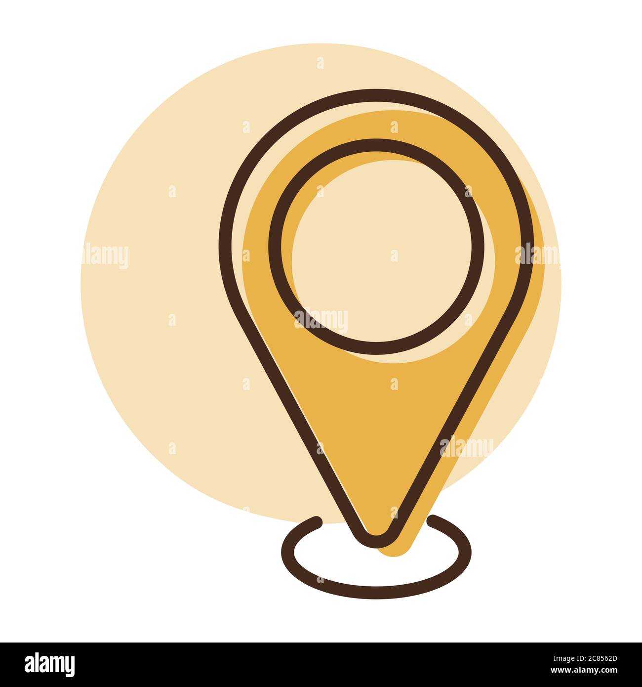 Icona mappa PIN. Puntatore mappa. Marcatori mappa. Simbolo della ...