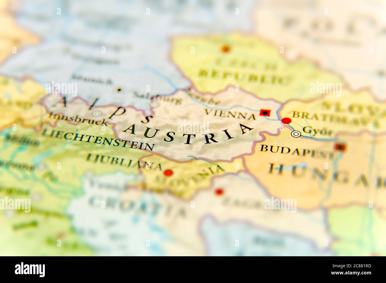 Contorno mappa austria immagini e fotografie stock ad alta risoluzione ...