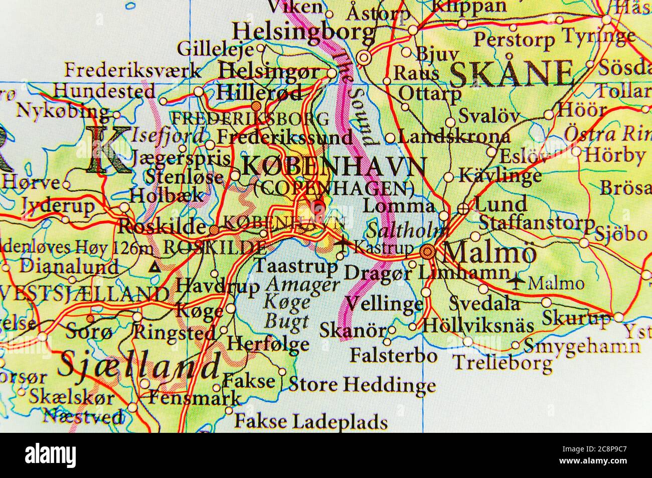 Cartina geografica danimarca immagini e fotografie stock ad alta ...