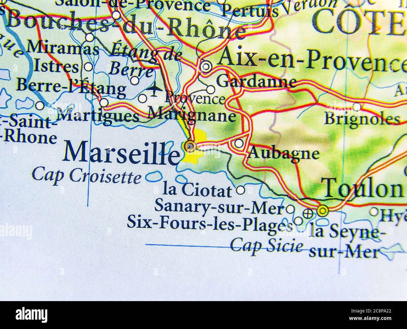 Mappa Di Marsiglia Immagini e Fotos Stock - Alamy