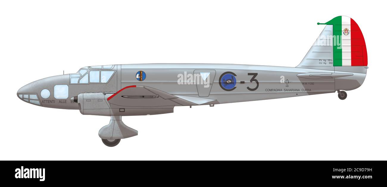 Caproni CA.309 Ghibli del 26° volo dell'Aviazione Sahariana (26a Squadriglia Aviazione Sahariana ...