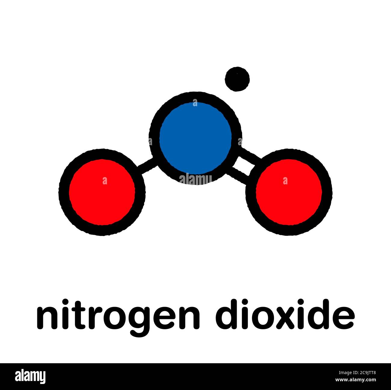 Molecola Di Inquinamento Atmosferico Di Biossido Di Azoto Immagini E