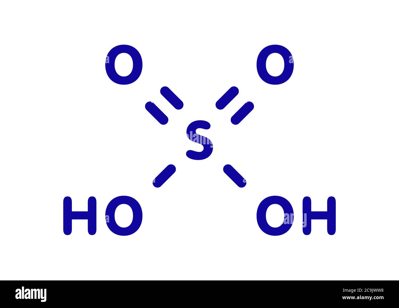 Acido solforico forte molecola di acido minerale Immagini senza sfondo ...