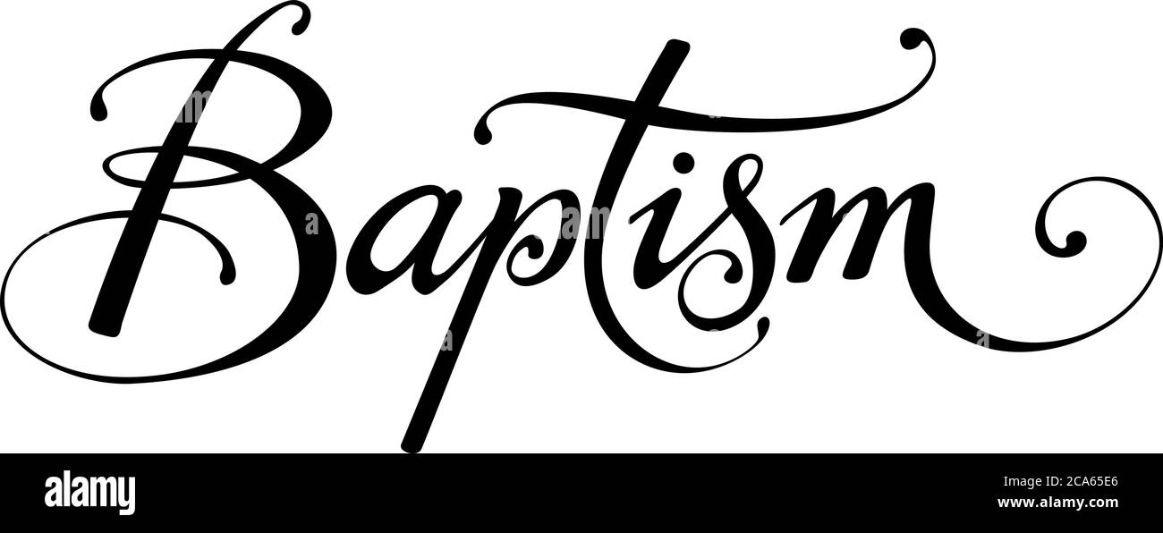 Rito del battesimo Immagini Vettoriali Stock - Alamy
