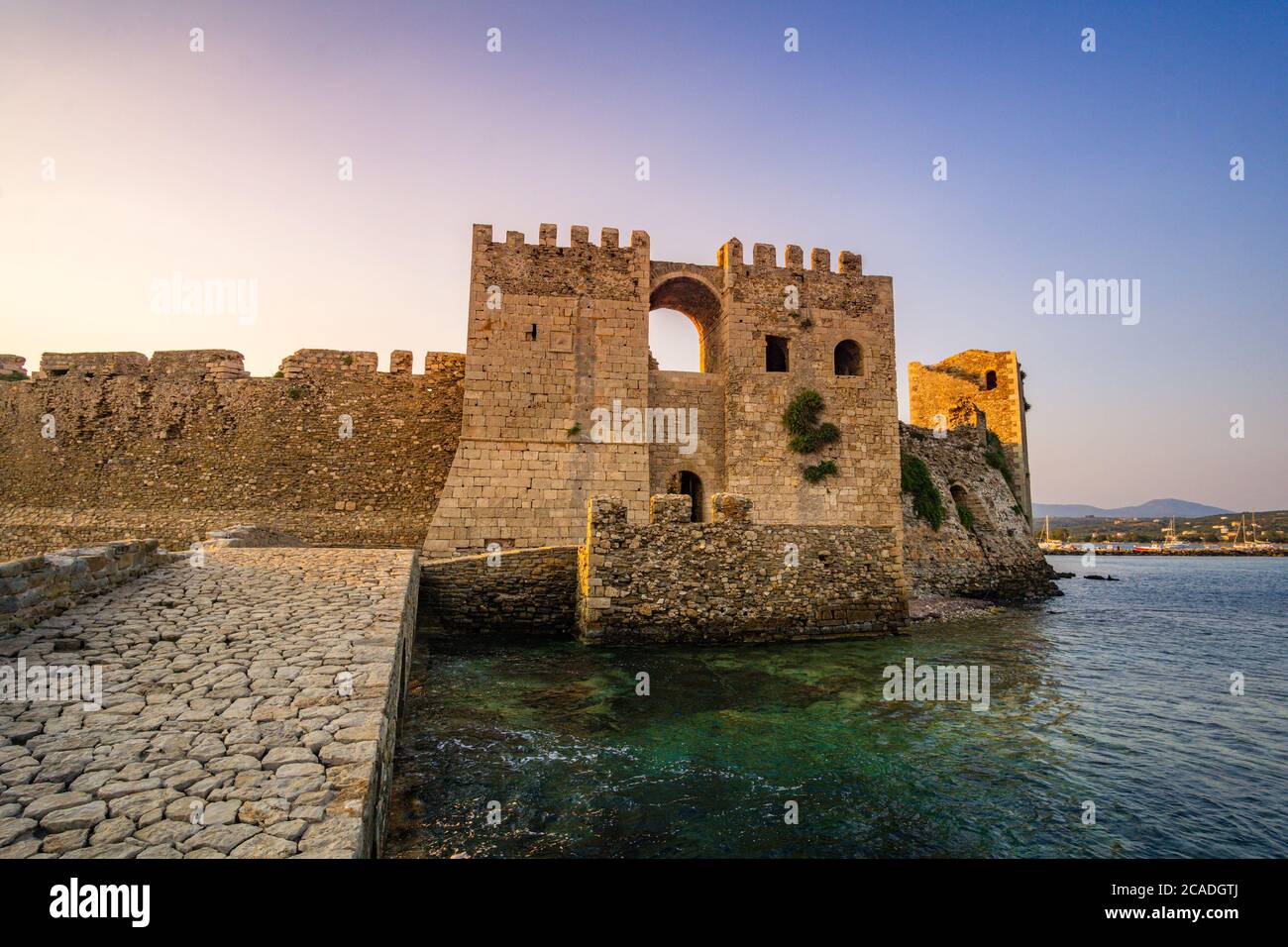 Castello Di Methoni Greco Peloponneso Immagini e Fotos Stock - Alamy