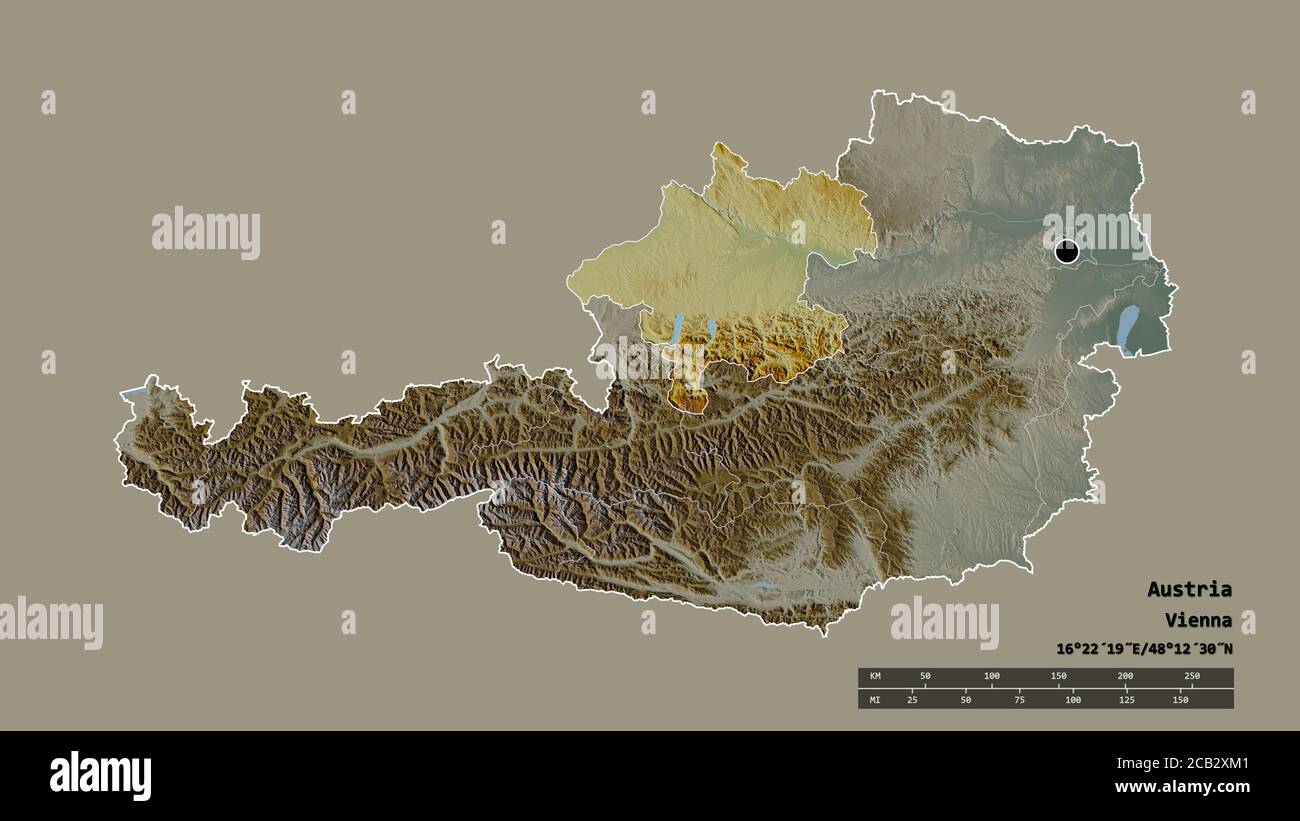 Austria relief map immagini e fotografie stock ad alta risoluzione - Alamy