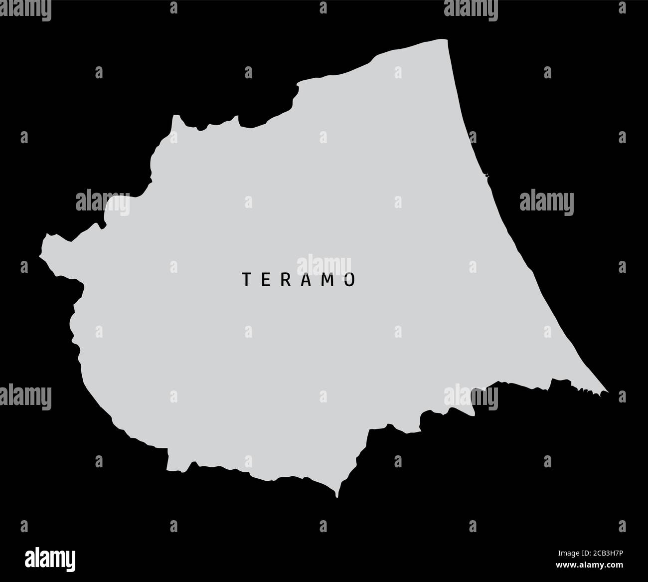 Abruzzo mappa vettoriale immagini e fotografie stock ad alta ...
