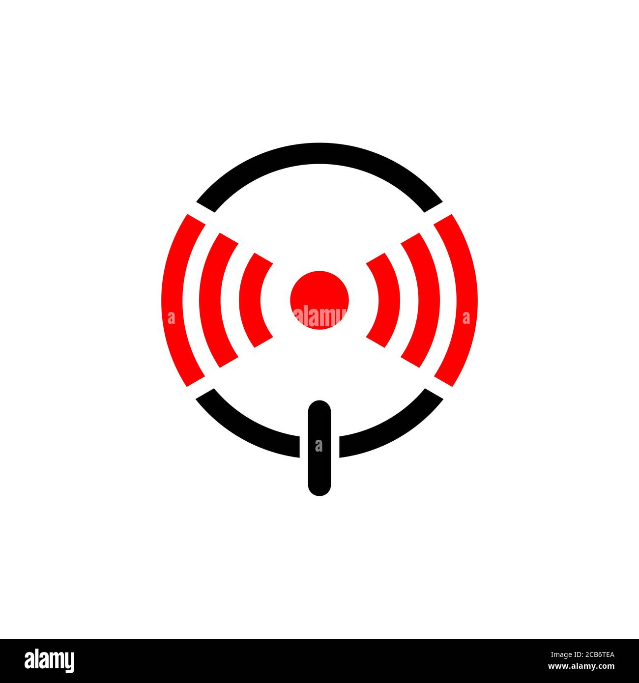 simbolo di allarme grafico del logo del pulsante. simbolo icona di ...