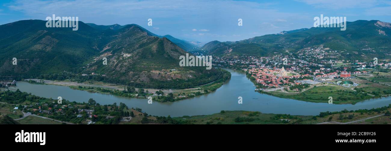 Città di Mtskheta, regione di Mtskheta-Mtianeti, Georgia, Medio Oriente ...