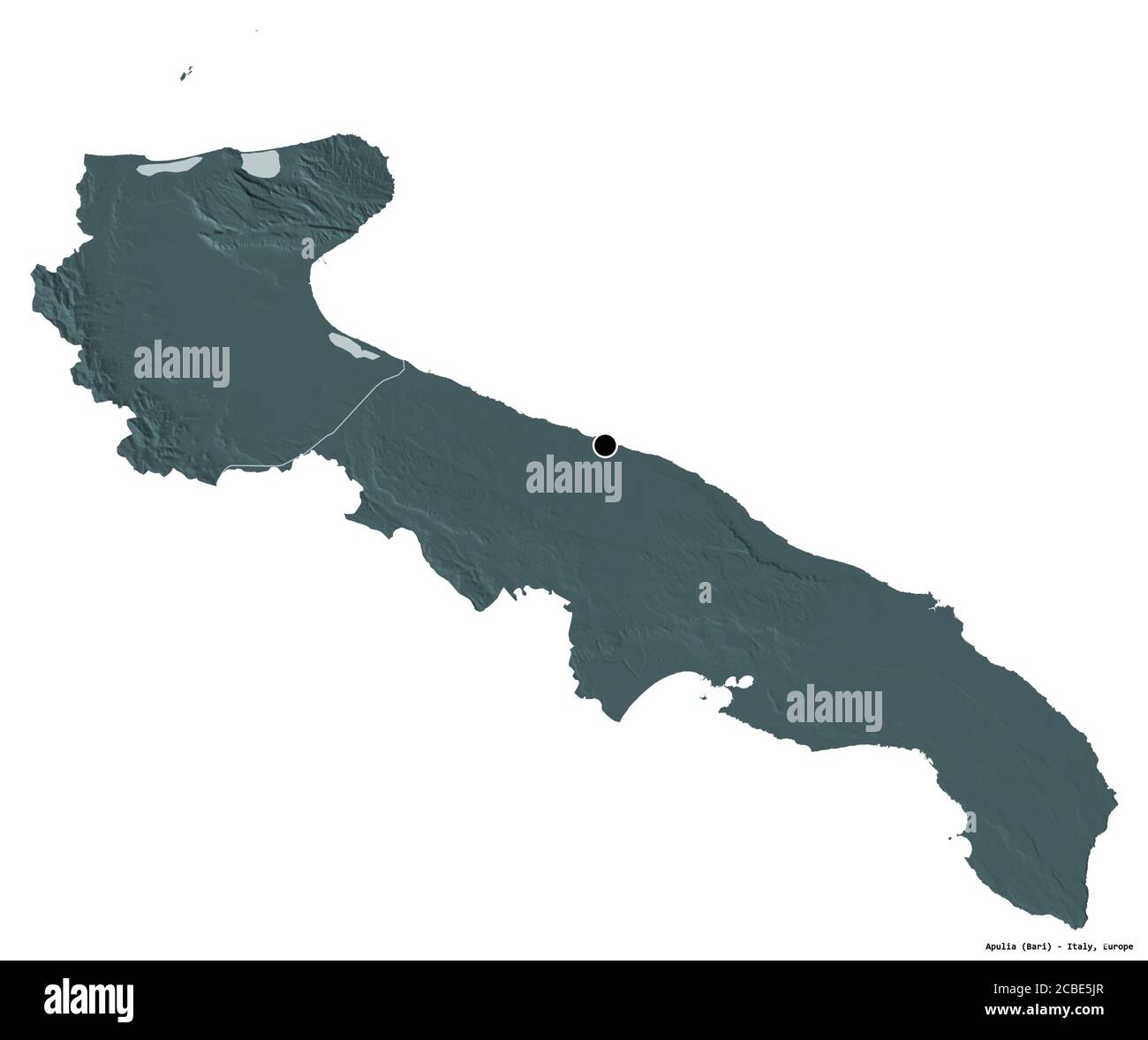 Mappa della puglia su sfondo bianco immagini e fotografie stock ad alta ...
