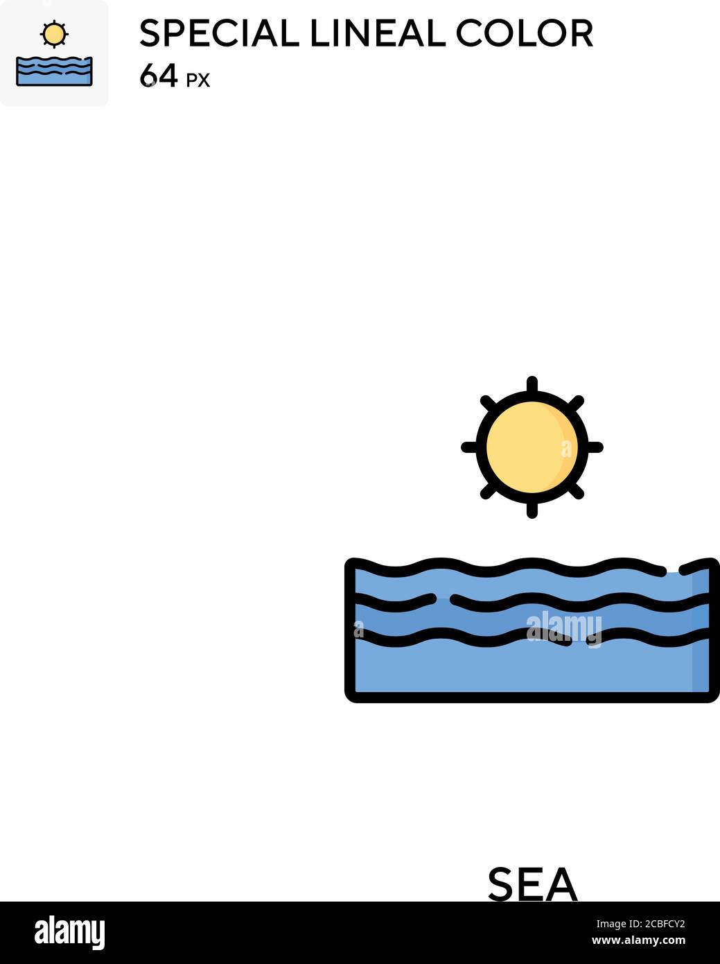 Icona vettore semplice mare. Icone del mare per il vostro progetto di ...