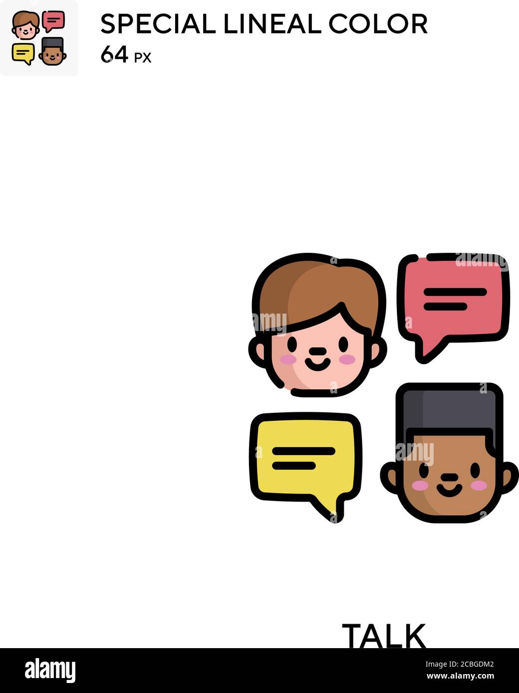 Icona Talk Simple Vector. Icone di conversazione per il progetto ...