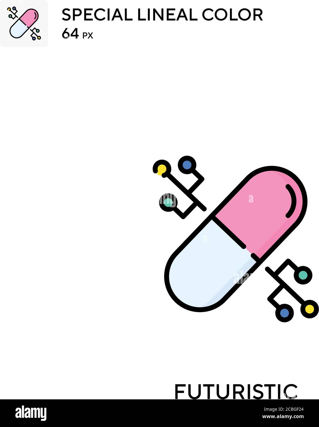 Icona vettoriale semplice futuristica. Icone futuristiche per il vostro ...