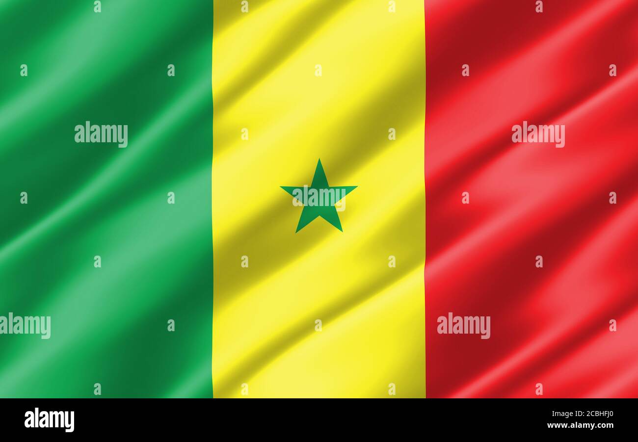Bandiera senegalese ondulata immagini e fotografie stock ad alta ...