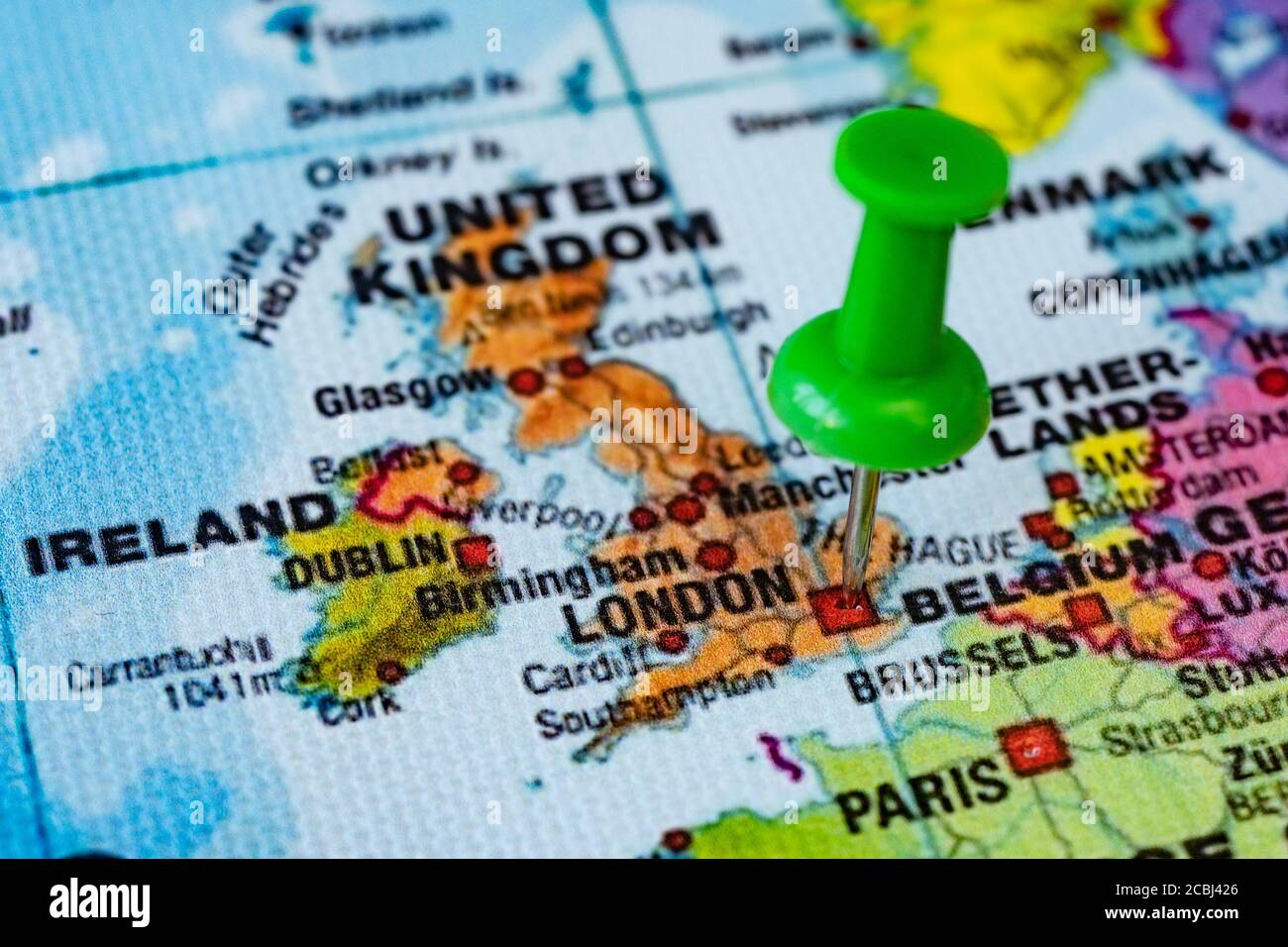 Perno della mappa del regno unito immagini e fotografie stock ad alta ...