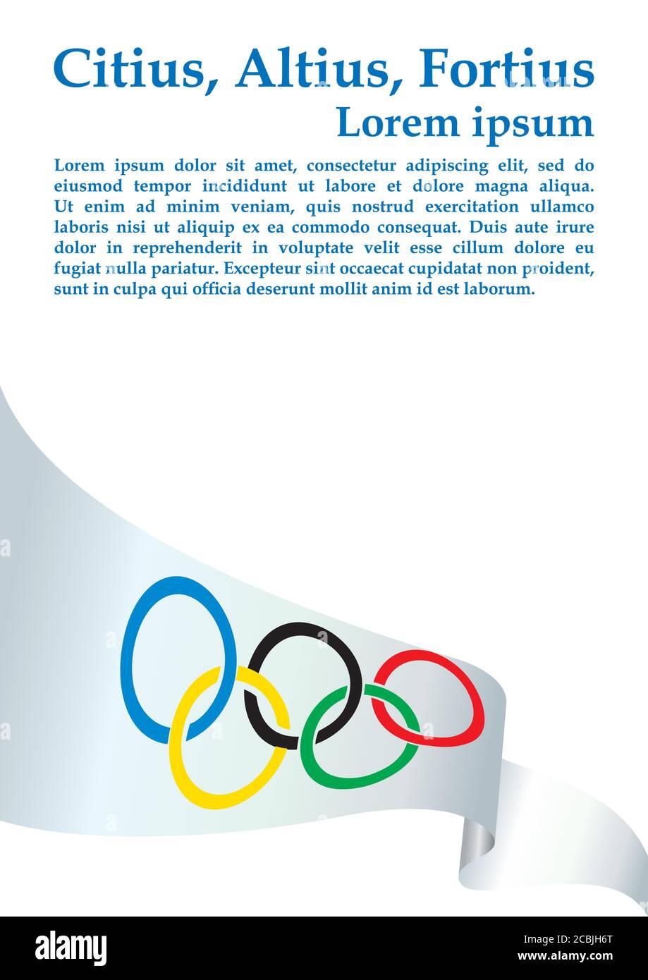 Bandiera delle olimpiadi di atletica leggera Immagini Vettoriali Stock ...