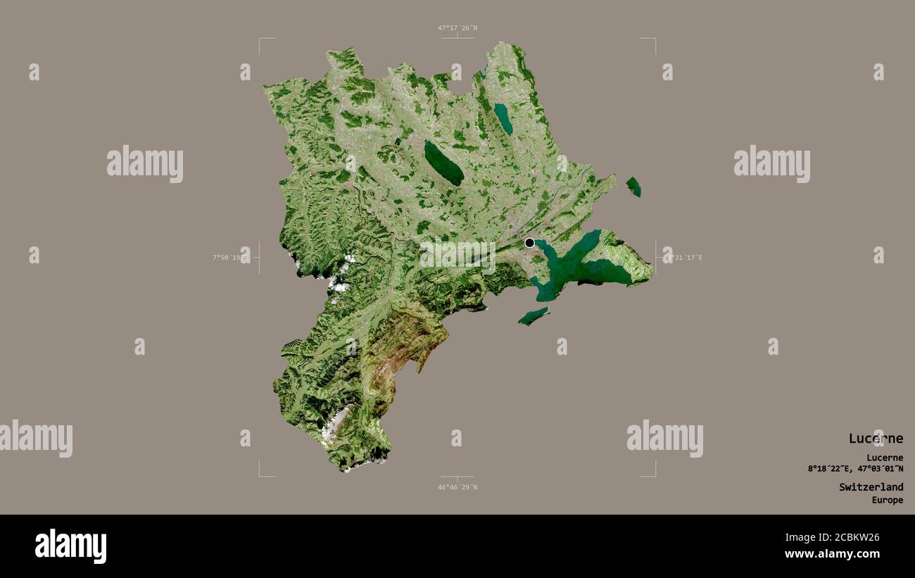 Mappa dell'area di lucerna immagini e fotografie stock ad alta ...