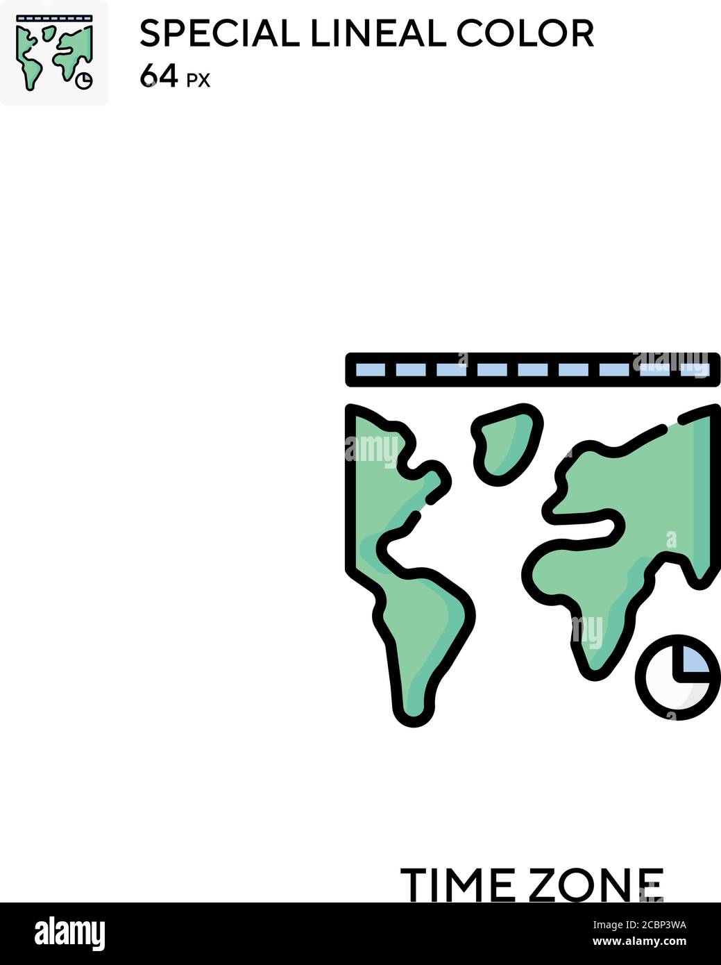 Mappa fuso orario Immagini Vettoriali Stock - Alamy