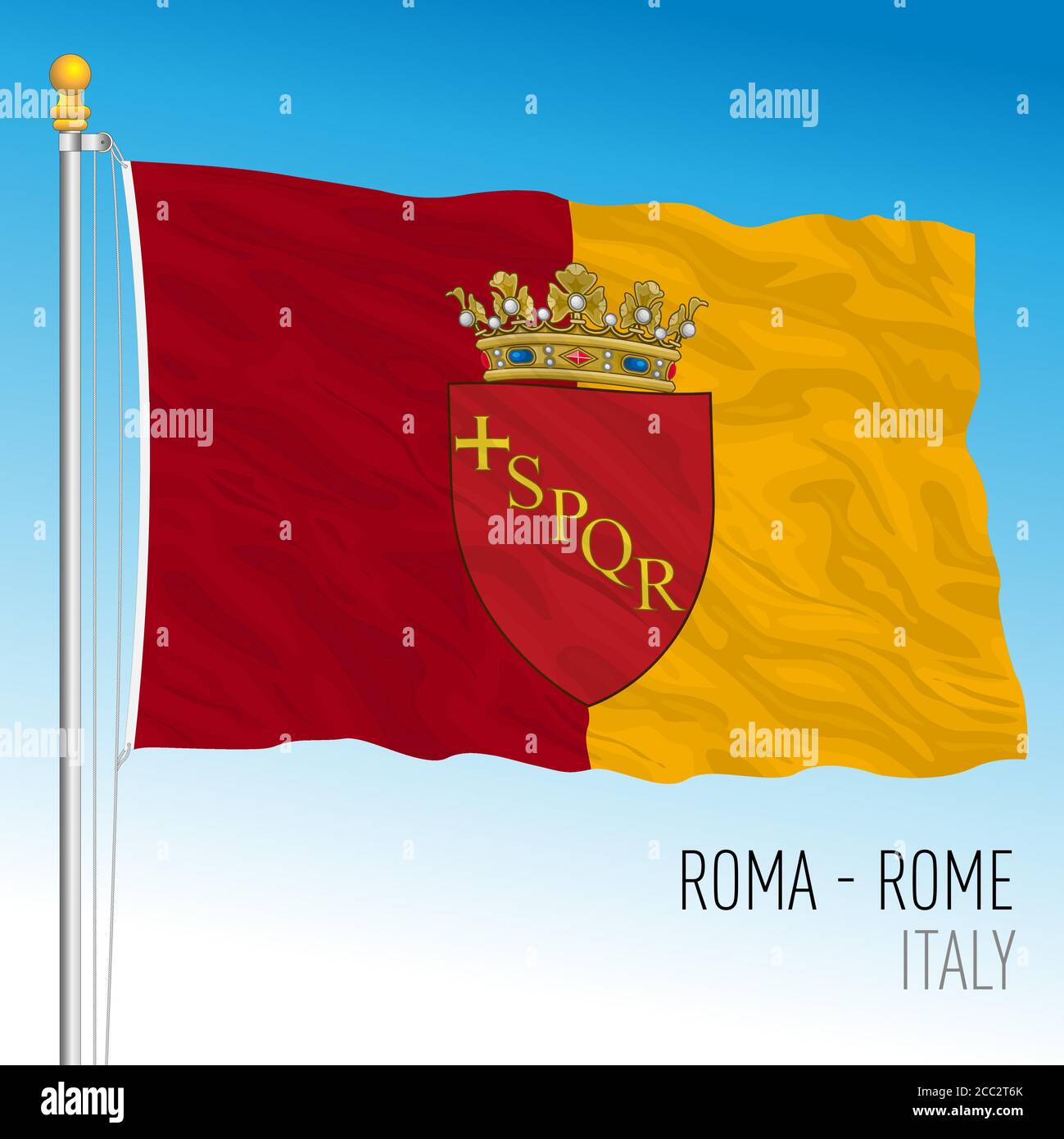 Bandiera laziale Immagini Vettoriali Stock - Alamy