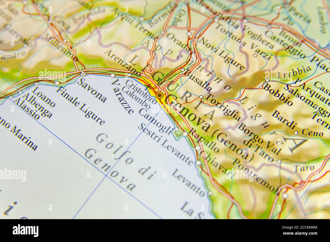 Mappa di genova immagini e fotografie stock ad alta risoluzione - Alamy