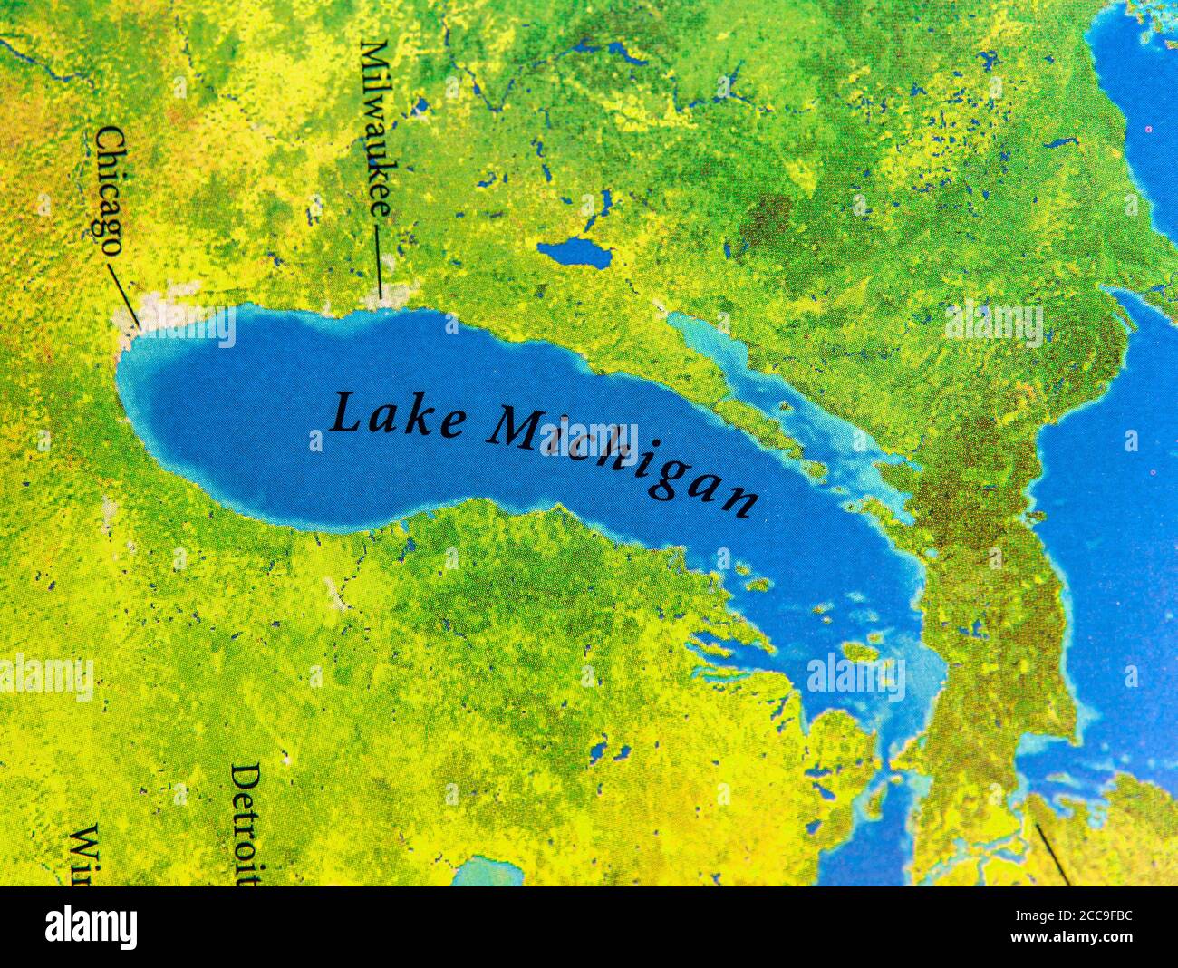 Map of lake michigan immagini e fotografie stock ad alta risoluzione ...