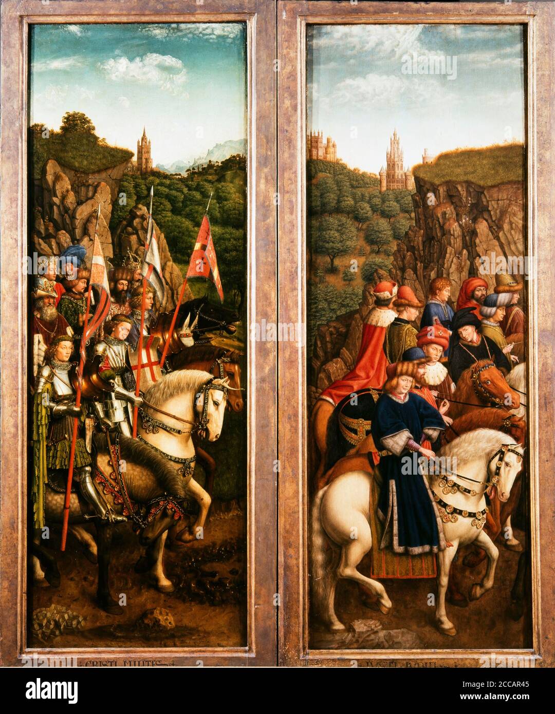 La pala d'altare di Gand. Adorazione dell'Agnello Mistico: Giusti ...