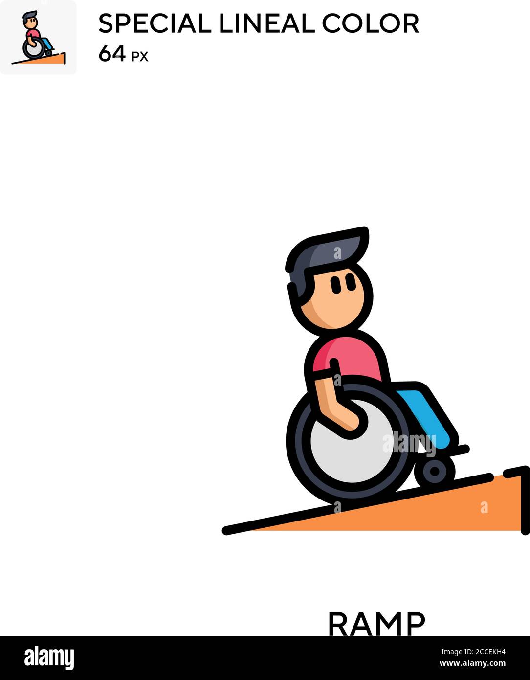 Rampa di cemento disabili Immagini Vettoriali Stock - Alamy