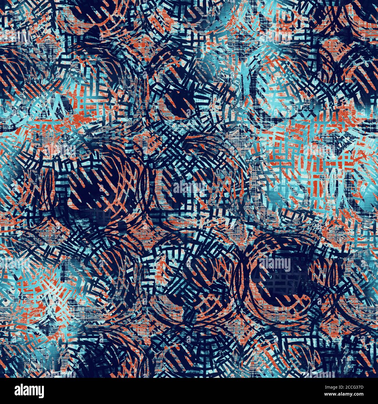 Tessuto intrecciato stagionato stile rustico costiero. Grunge blu ...