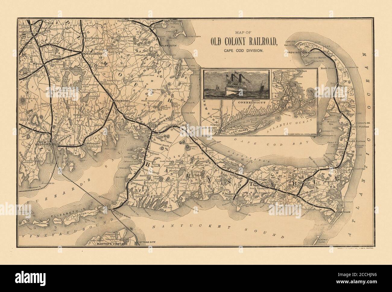 Vecchia mappa cape cod immagini e fotografie stock ad alta risoluzione ...