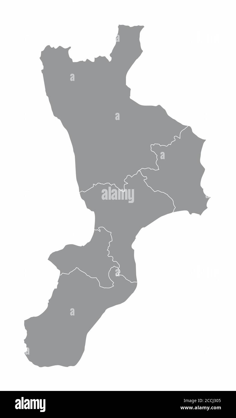Calabria map vector immagini e fotografie stock ad alta risoluzione - Alamy