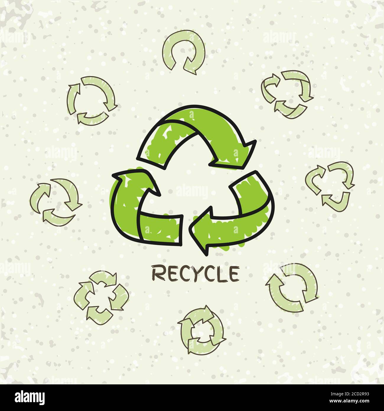 Recycled paper logo Immagini Vettoriali Stock - Alamy