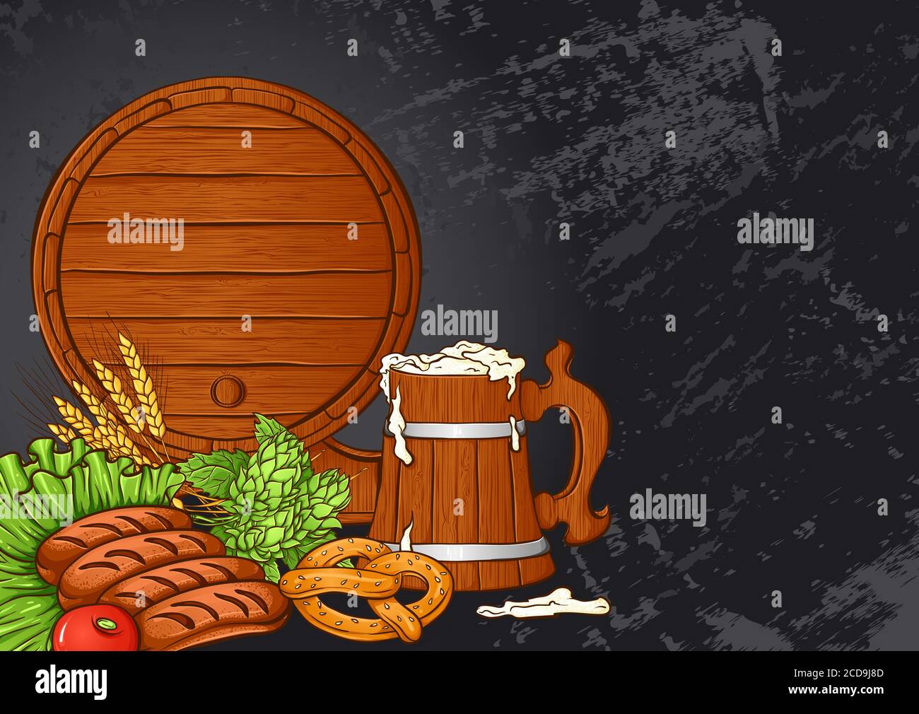 Ristorante del barilotto Immagini Vettoriali Stock - Alamy