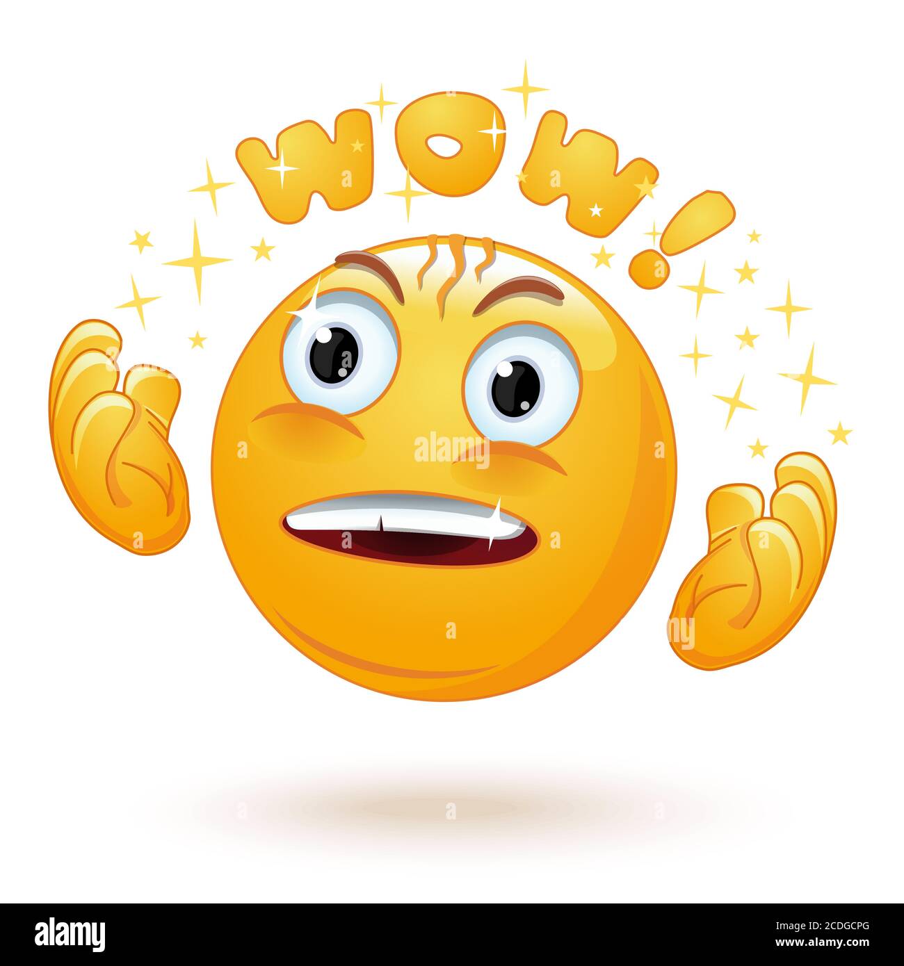 Emoticon Sorpreso Immagini Vettoriali Stock - Alamy