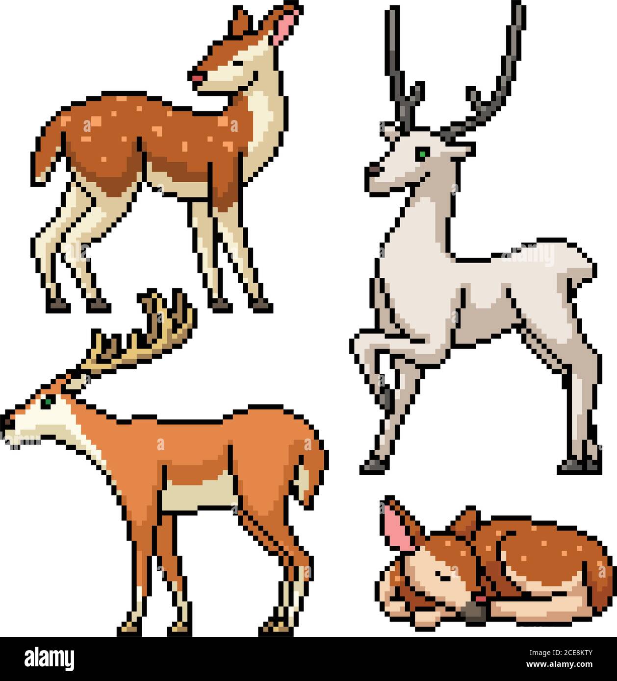 Cervo selvatico Immagini Vettoriali Stock - Alamy