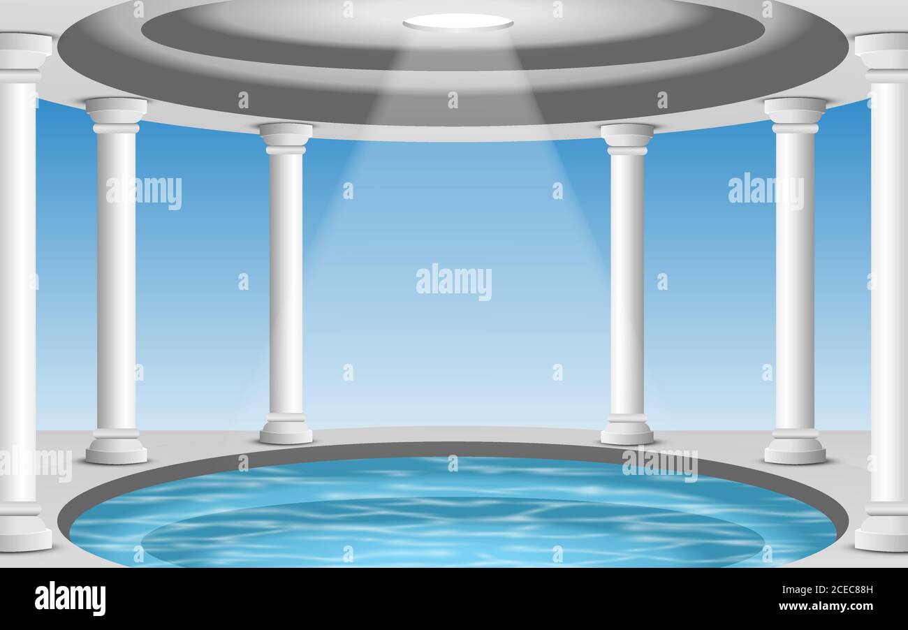 Cupola blu greca Immagini Vettoriali Stock - Alamy