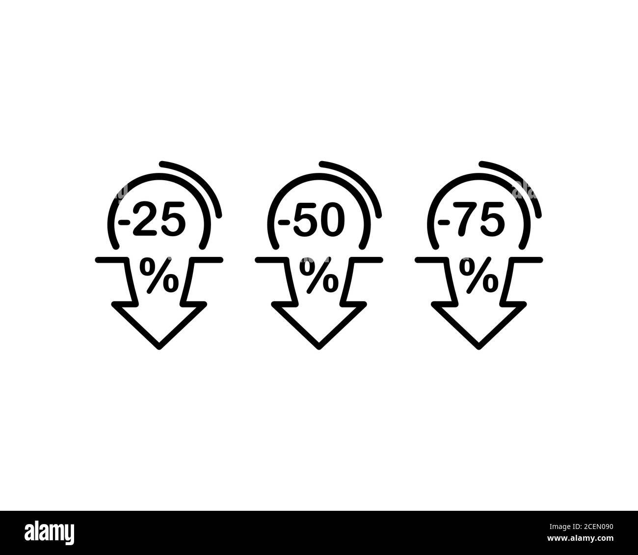 10 percento su sfondo bianco Immagini Vettoriali Stock - Alamy