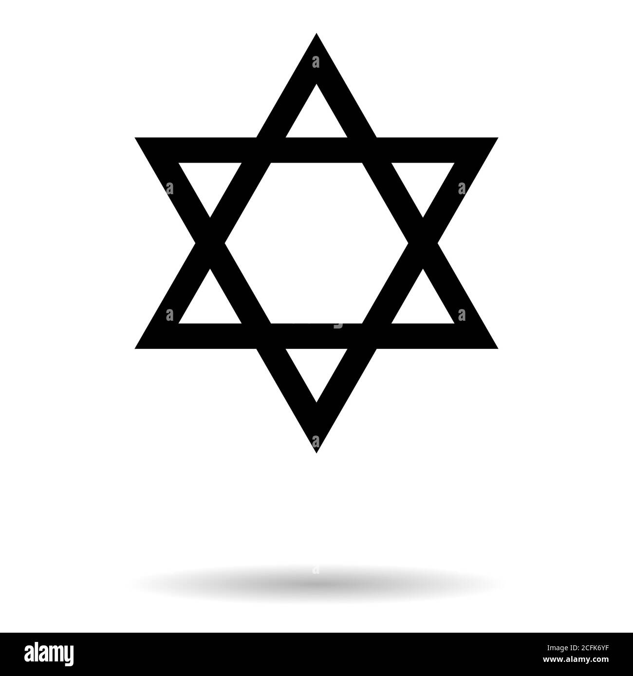 Icona di stella di David, simbolo di israele della religione ebraismo ...
