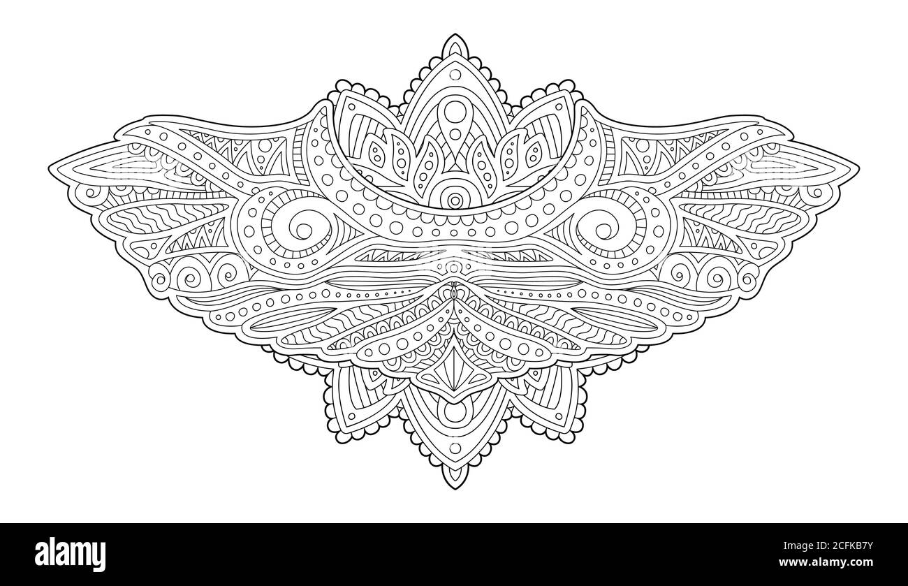 Disegno da colorare angelo Immagini Vettoriali Stock - Alamy