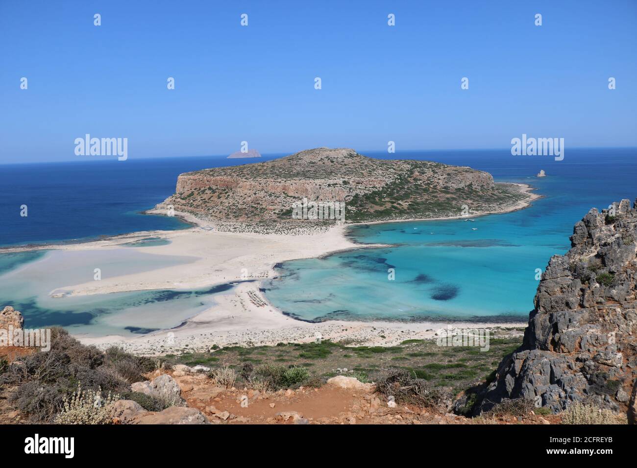 Balos bay beach creta grecia blu immagini e fotografie stock ad alta ...