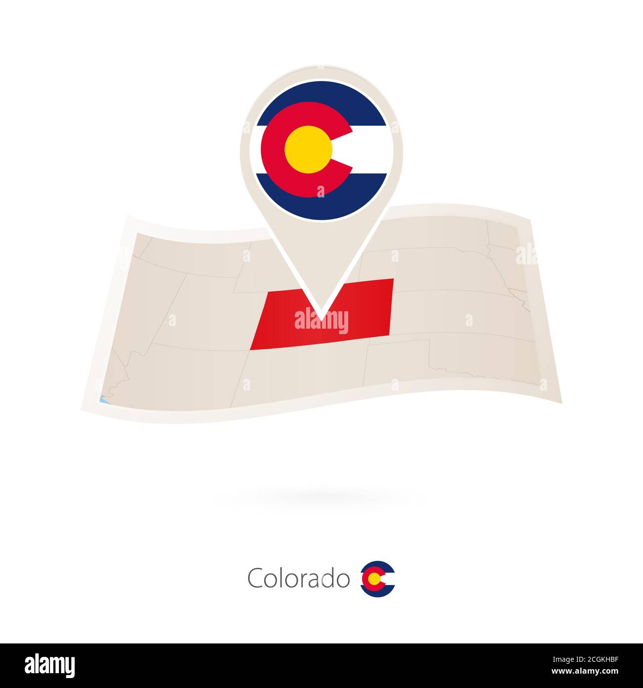 Perno mappa colorado immagini e fotografie stock ad alta risoluzione ...