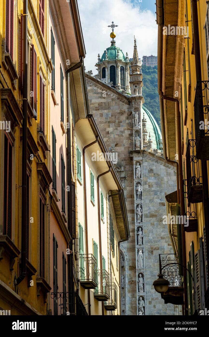 Italia. Lombardia. Città di Como. La Cattedrale di Santa Maria Assunta ...