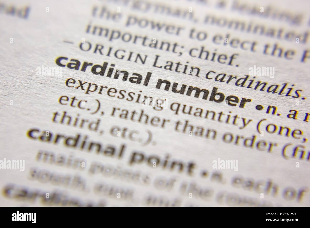 Cardinal number immagini e fotografie stock ad alta risoluzione - Alamy