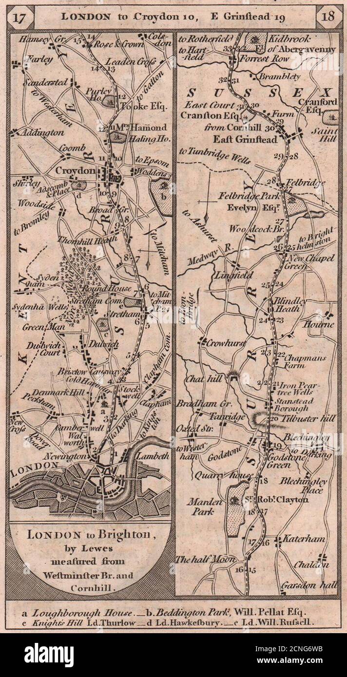 Mappa di east grinstead immagini e fotografie stock ad alta risoluzione ...